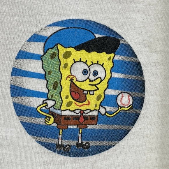 BADGER | Shirts | Vintage Spongebob Squarepants Baseball Jersey | Poshmark